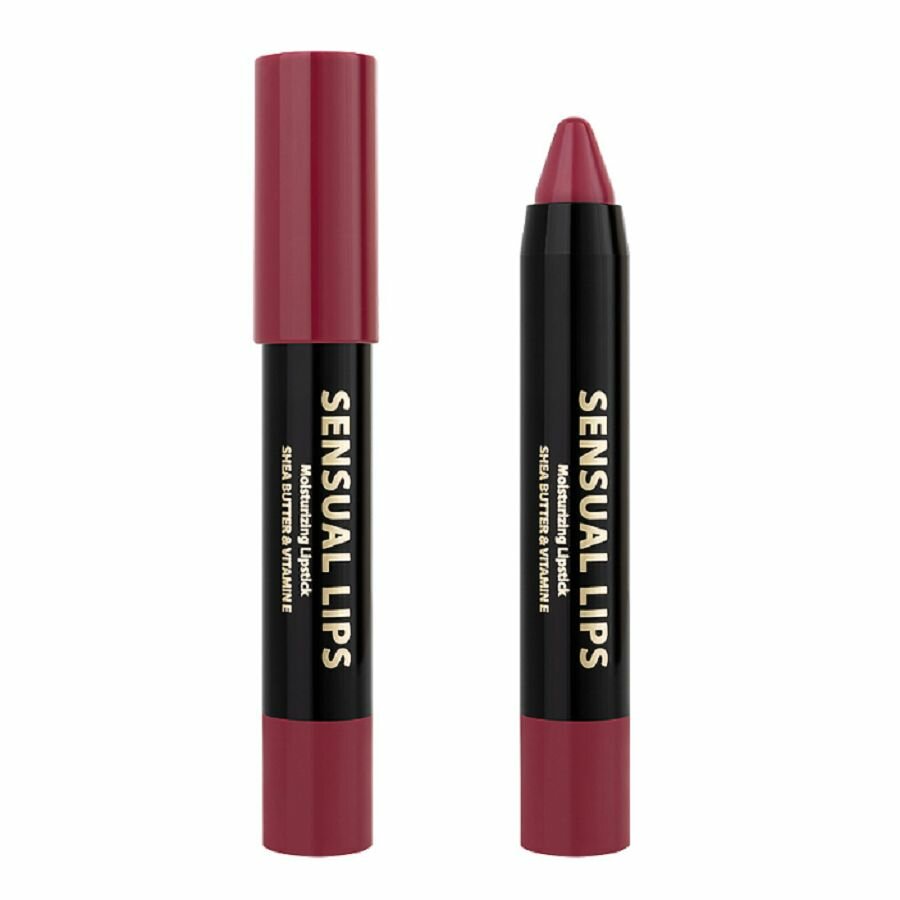 Лэтуаль Увлажняющая помада-стик для губ с маслом Ши и витамином E SENSUAL LIPS, № 108, 3.5 г
