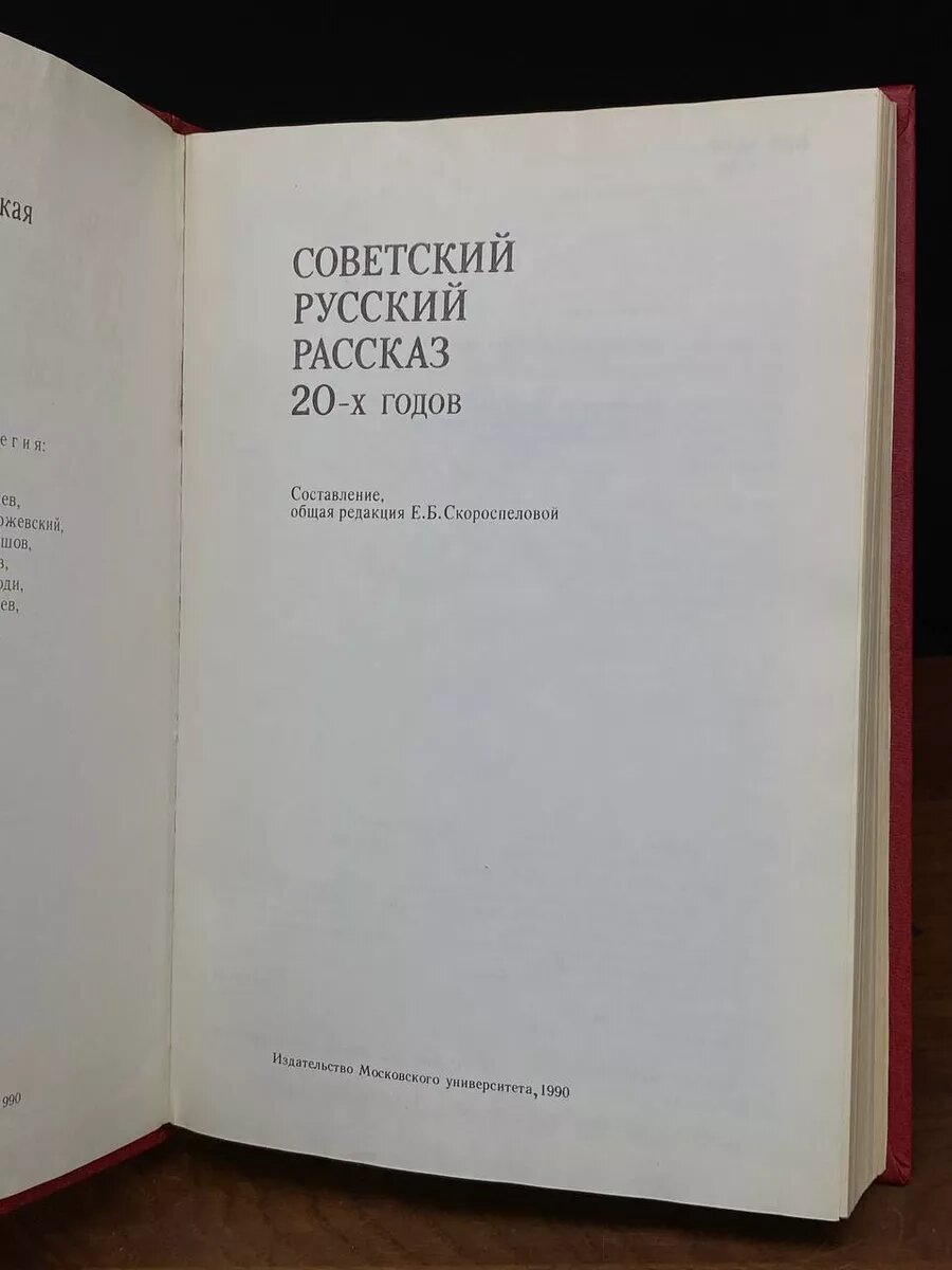 Книга. Советский русский рассказ 20-х годов 1990 (2039887939316)