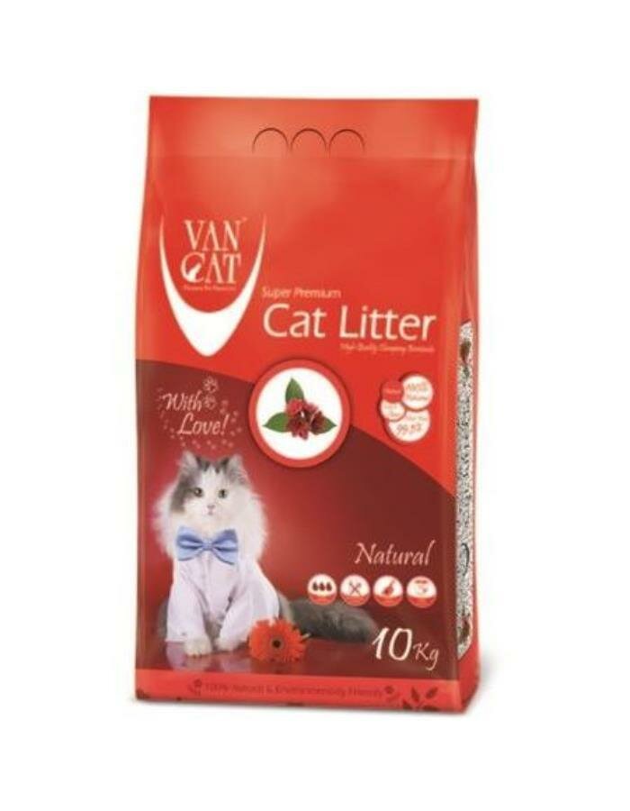 Van Cat Natural Комкующийся наполнитель 100% Натуральный, без пыли 10кг