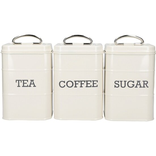 Набор емкостей для хранения Kitchen Craft чая, кофе, сахара LIVING NOSTALGIA