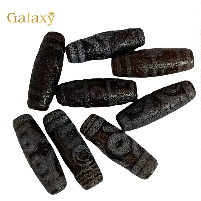 Винтажные бусины Дзи из тибетского агата 40 мм 5pcs