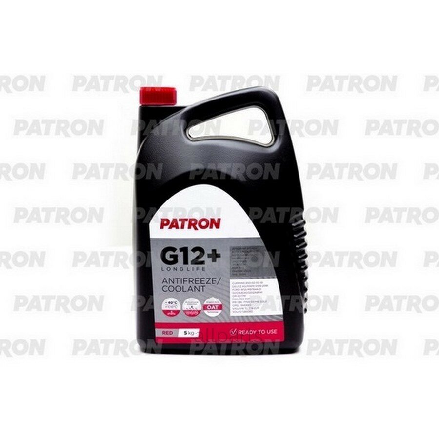 PATRON PCF2005 антифриз 5КГ (4.4Л) - красный, PATRON RED G12+, TL 774-D/F, G012A8DA1, G012A8FA1