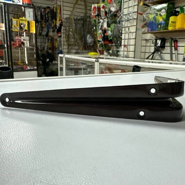 Уголок консоль кронштейн полки 250х200х1мм до 25кг коричневый 6 отверстий STAYER