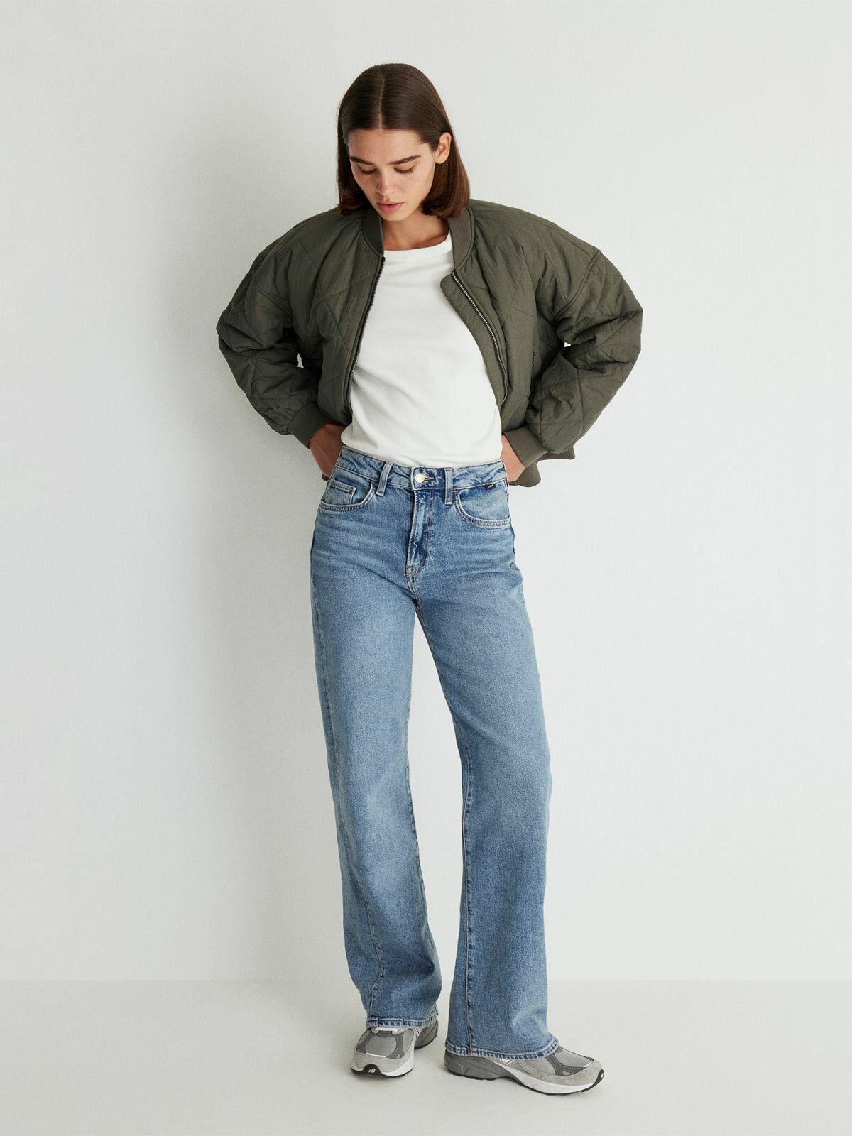 Джинсы широкие 