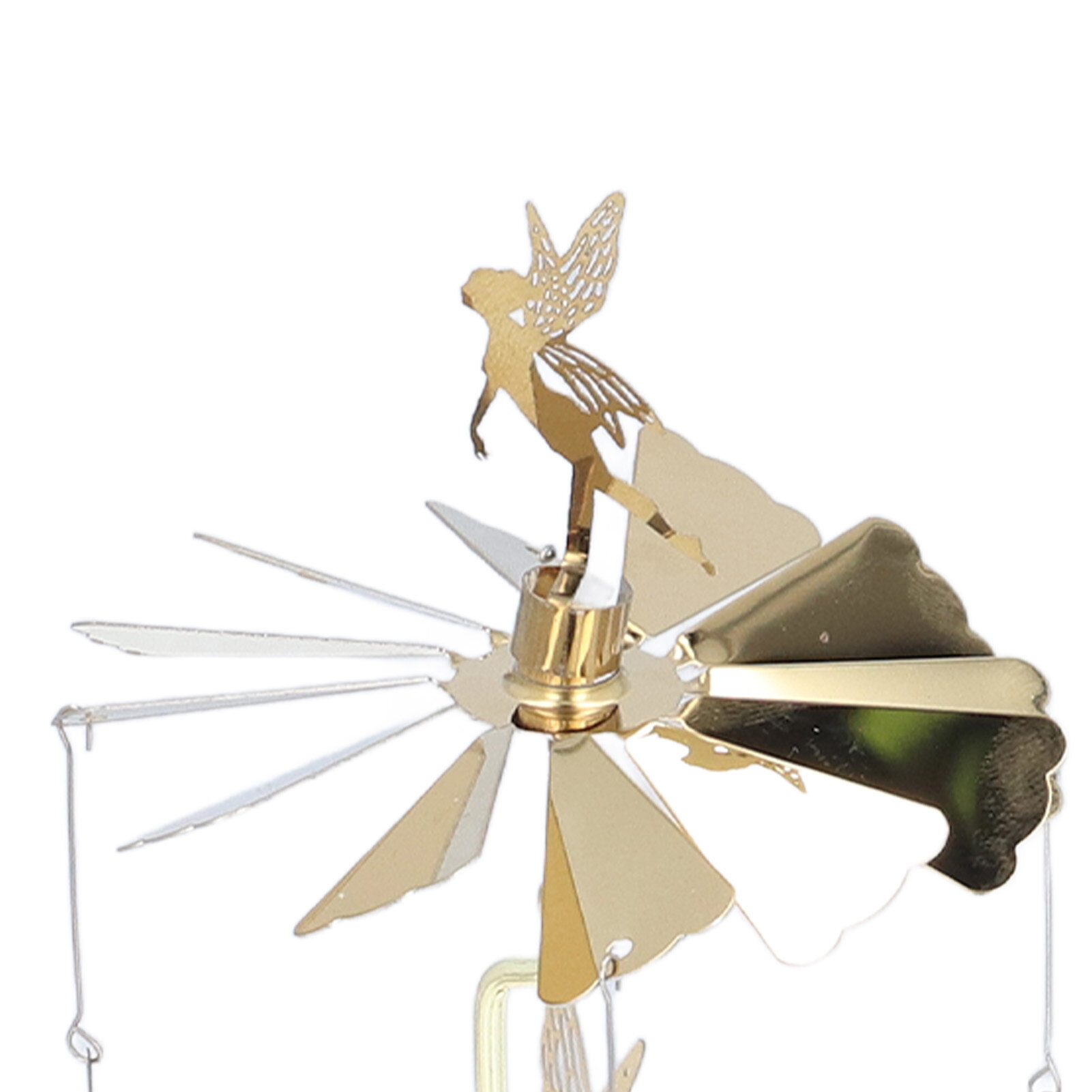 Подсвечник круглый треугольный поднос в романтическом европейском стиле из нержавеющей стали вращающийся подсвечник для ароматерапии колокольчика маленькая фея