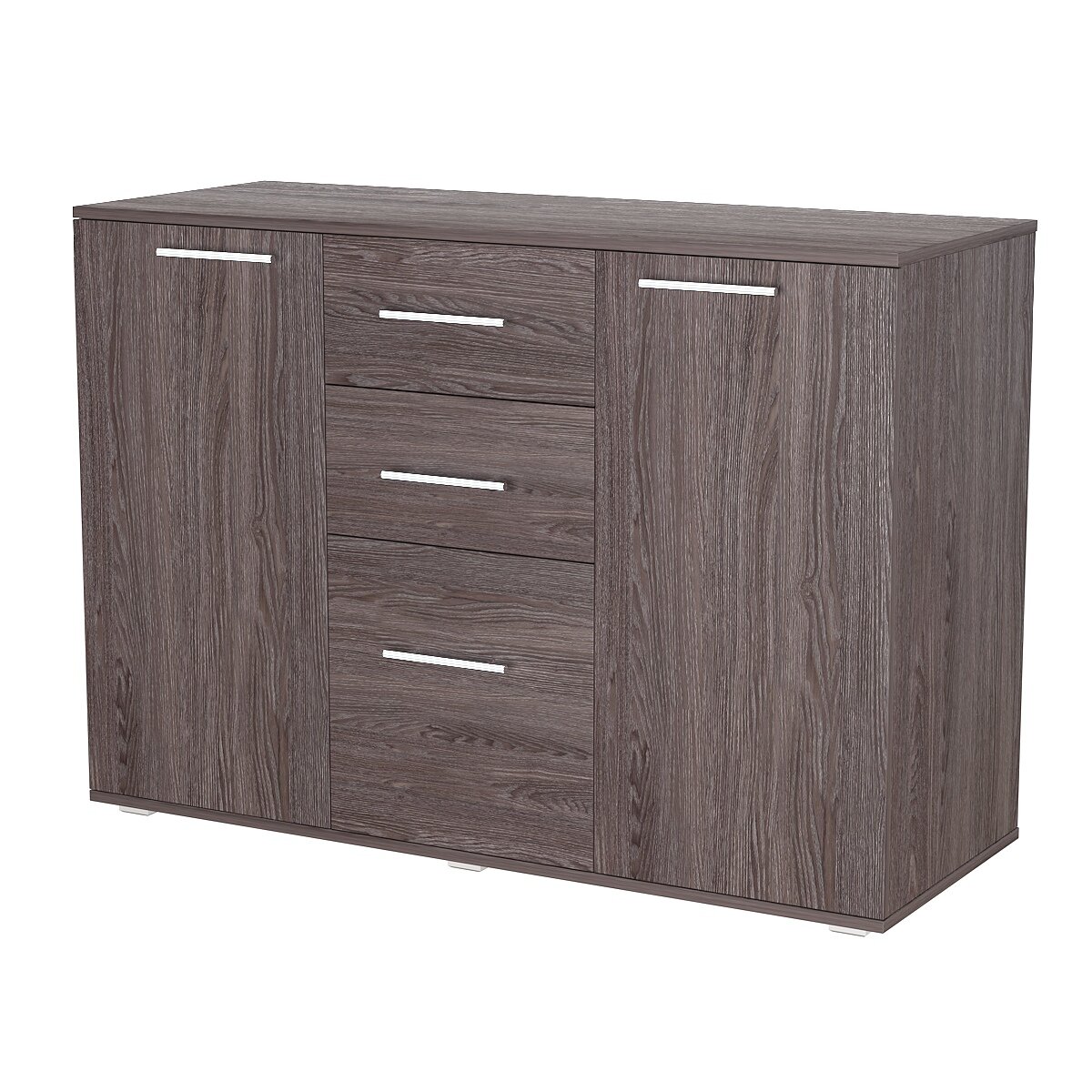 Комод вектор КВ-08, Ясень Анкор темный - U31105