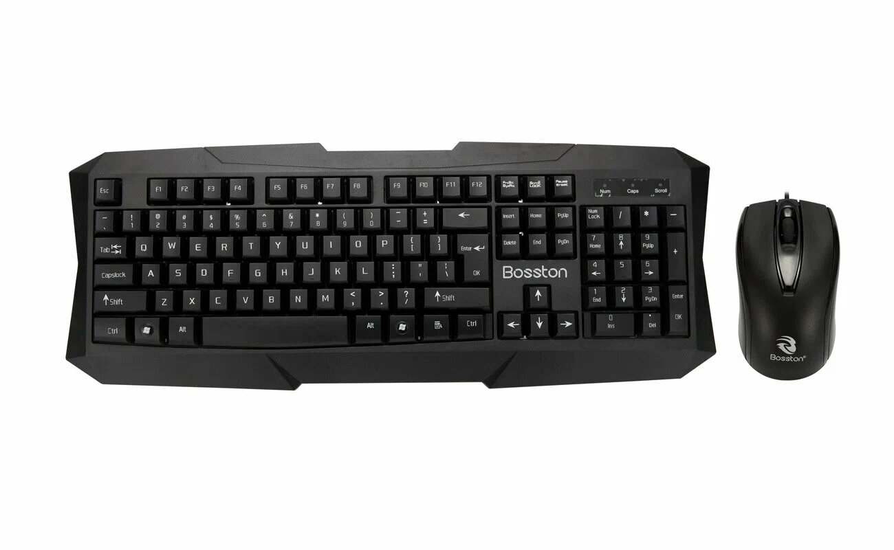 Клавиатура и мышка проводная игровая Bosston S6600 (Русские буквы)