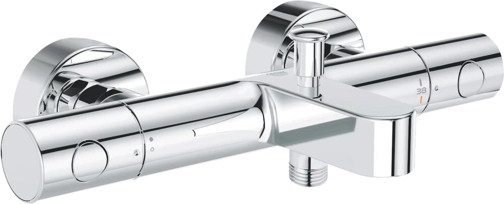 Смеситель для ванны с душем Grohe Grohtherm 800 Cosmopolitan 34766000 настенный, хром, глянцевый, латунный, без лейки