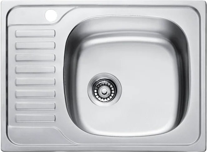 Мойка кухонная Kaiser KSS-6550 металлическая, прямоугольная, 65x50, мойка для кухни, с крылом, немецкая