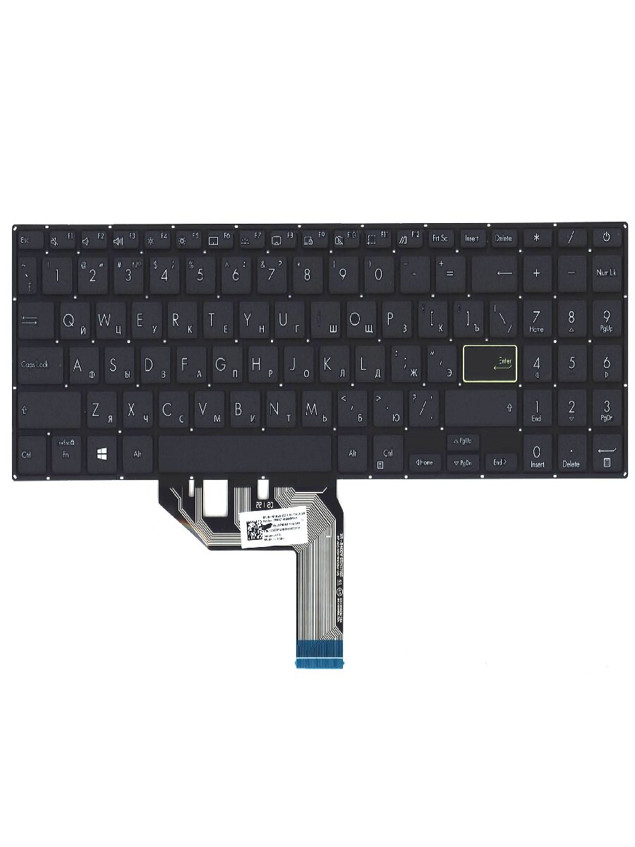 Клавиатура для ноутбука Asus VivoBook 15 K513E черная