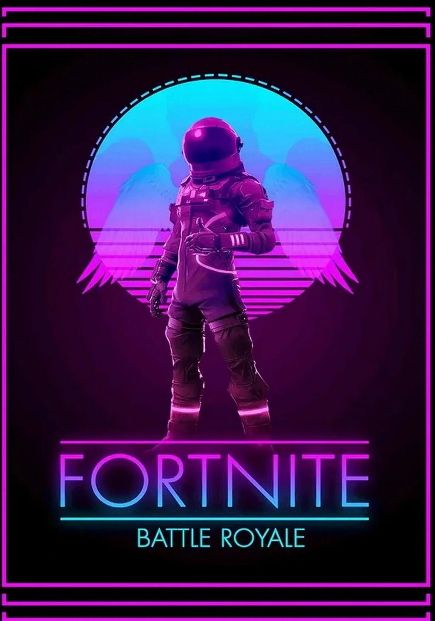 Плакат, постер Fortnite на бумаге, размер 21х30см