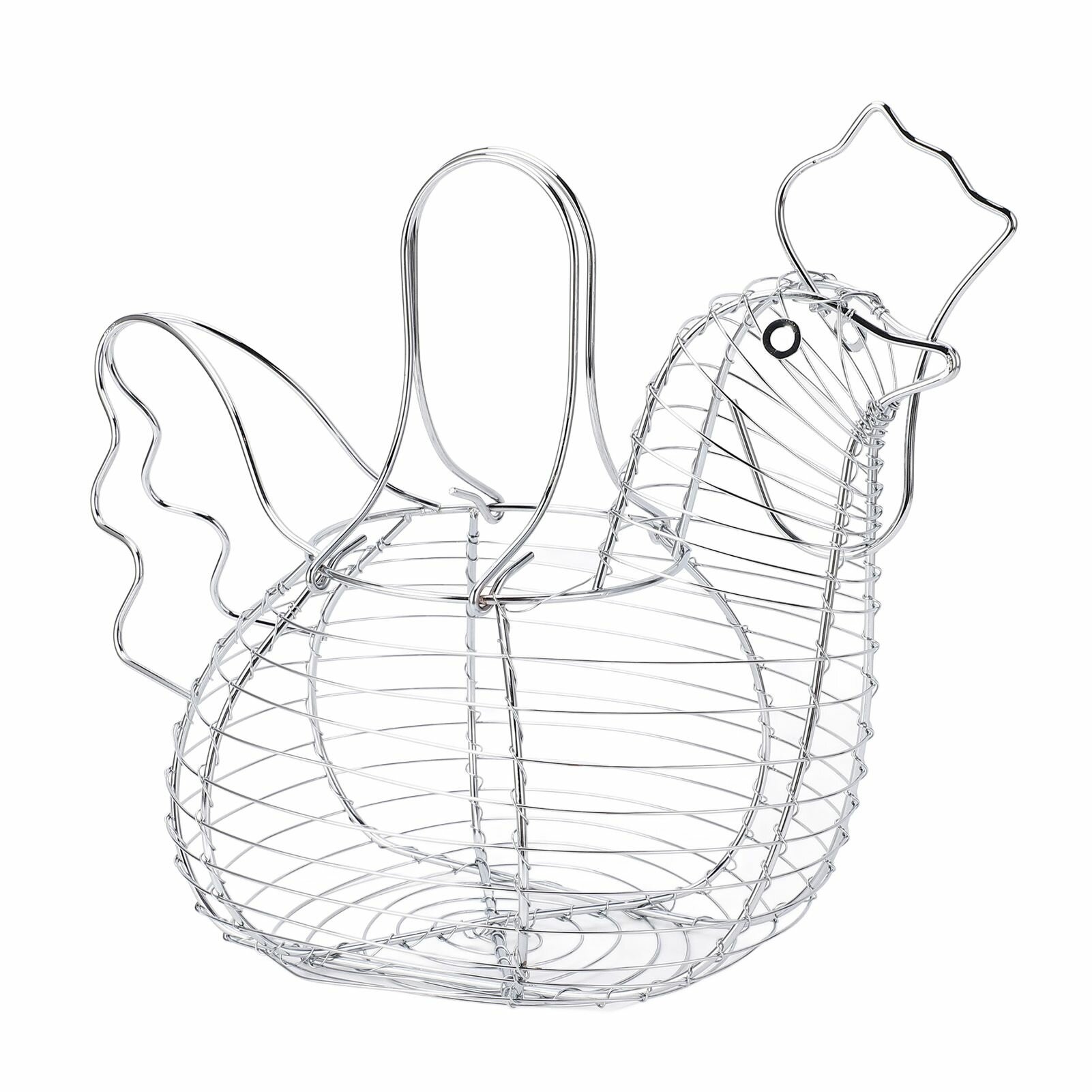 Корзина для фруктов из кованого железа, плетеная корзина для яиц