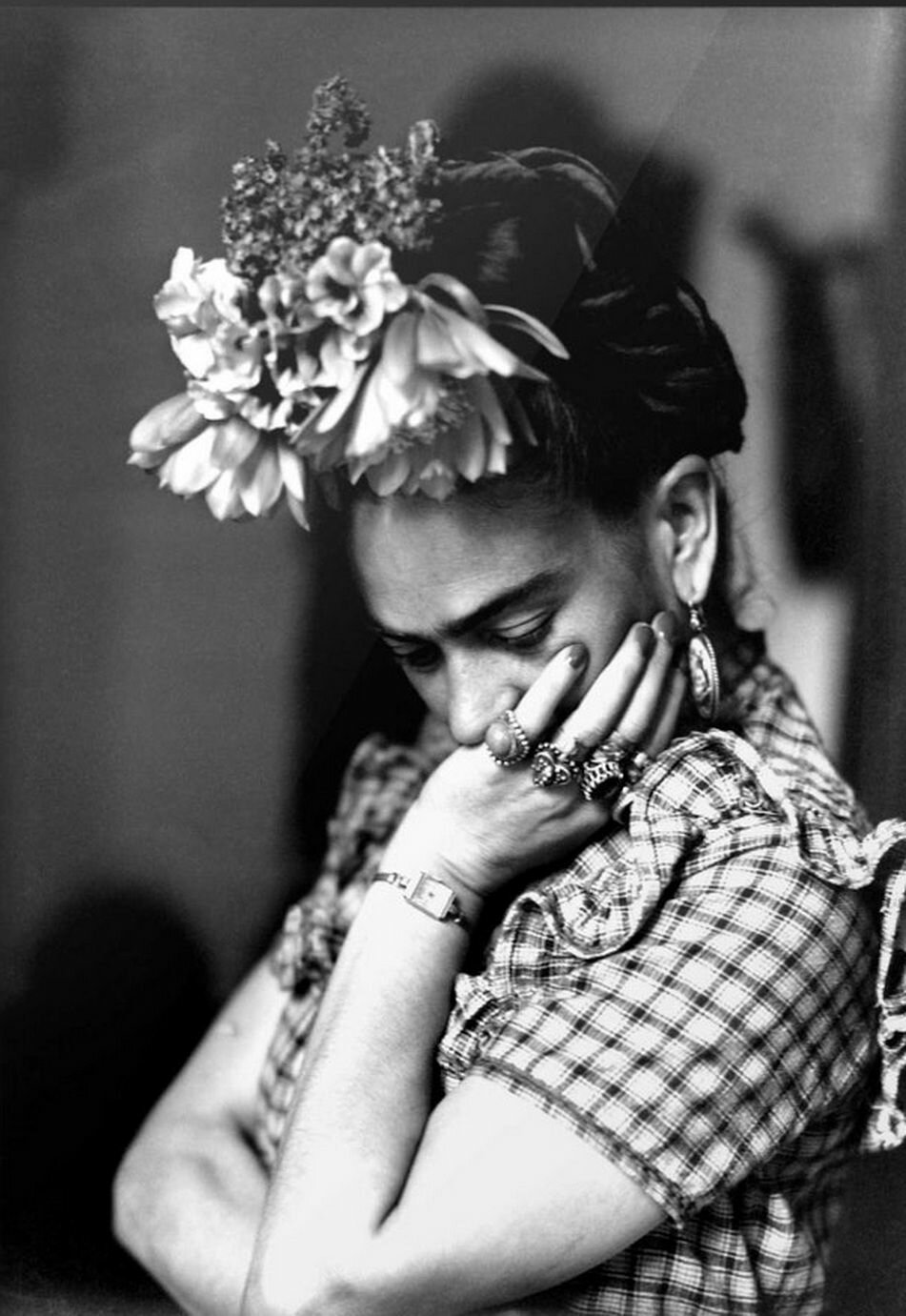 Плакат, постер Фрида Кало, Frida Kahlo на бумаге, размер 21х30см