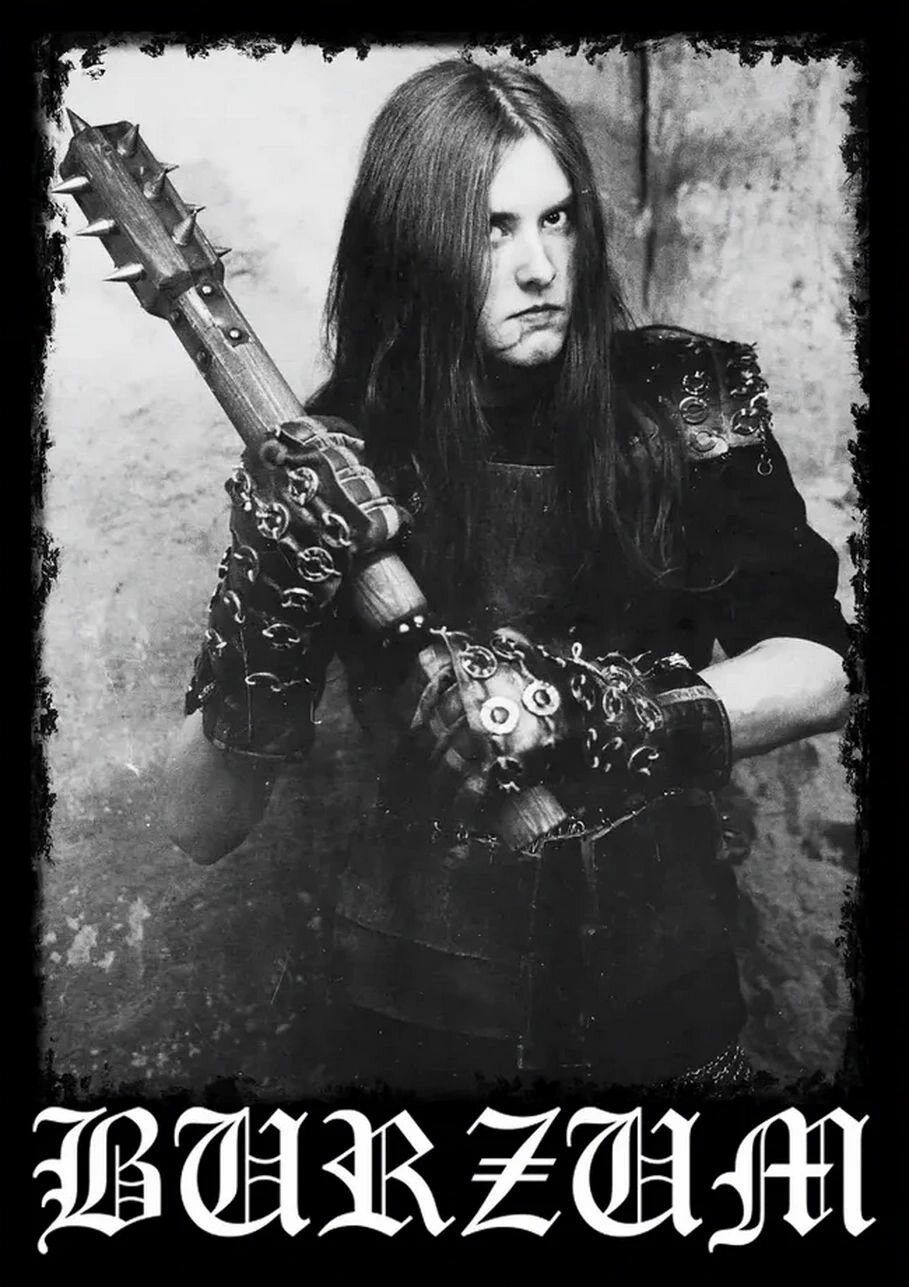 Плакат, постер Burzum бурзум - Varg Vikernes - Black Metal Legends на бумаге, размер 21х30см
