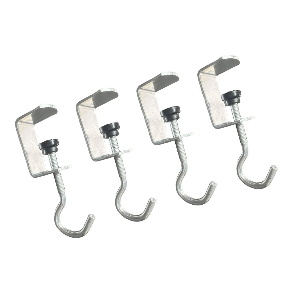 Регулируемый многофункциональный винтовой крюк без перфорации-4шт