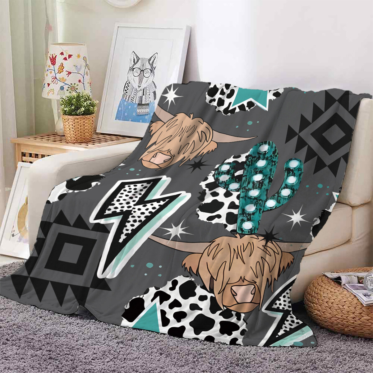 Фланелевое одеяло, одеяло с ворсом для дивана, одеяло для дивана，130x150cm