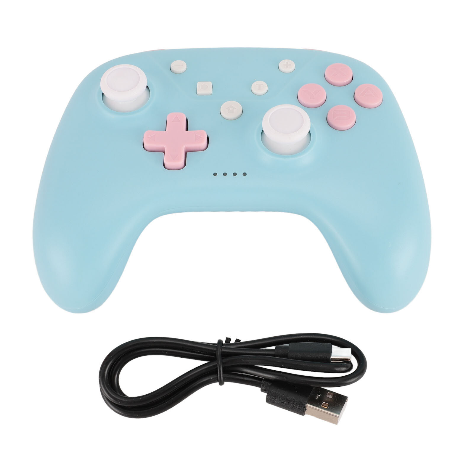 Беспроводной геймпад Bluetooth с гироскопом, турбо, кнопкой пробуждения, синий