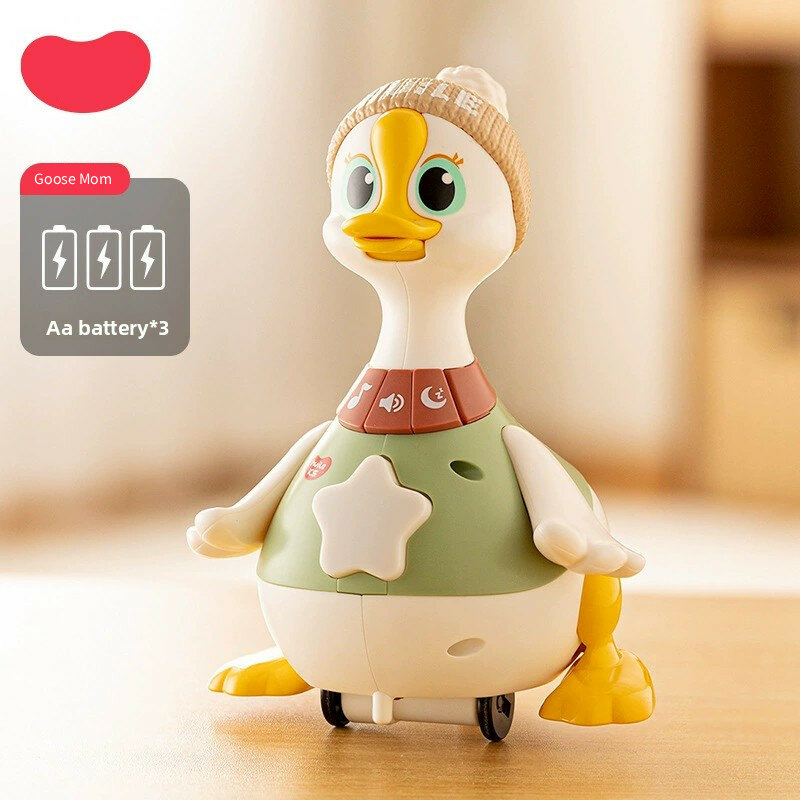 Игрушка для практики ползания гусь мама гусь милый малыш дети развитие познавательный голова для вверх мать утка