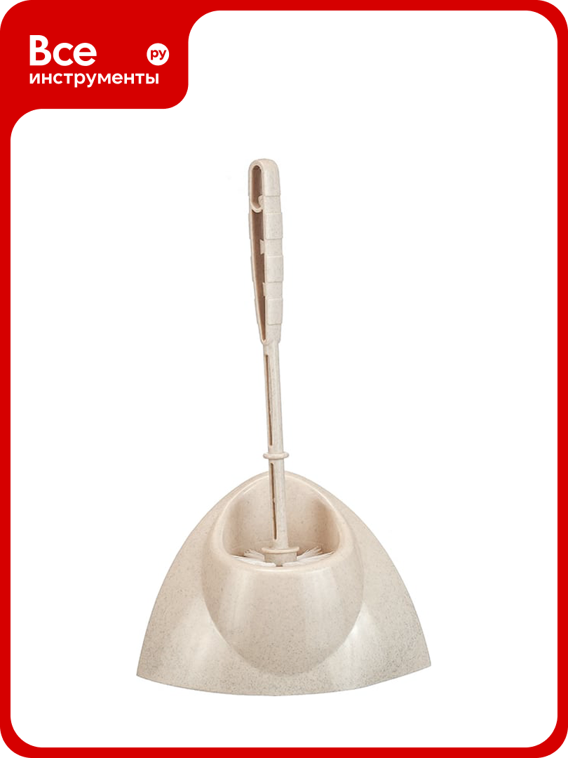 Комплект для туалета IDEA блеск уголок М 5012, бежевый мрамор, полипропиленовый корпус, напольный монтаж, без крышки