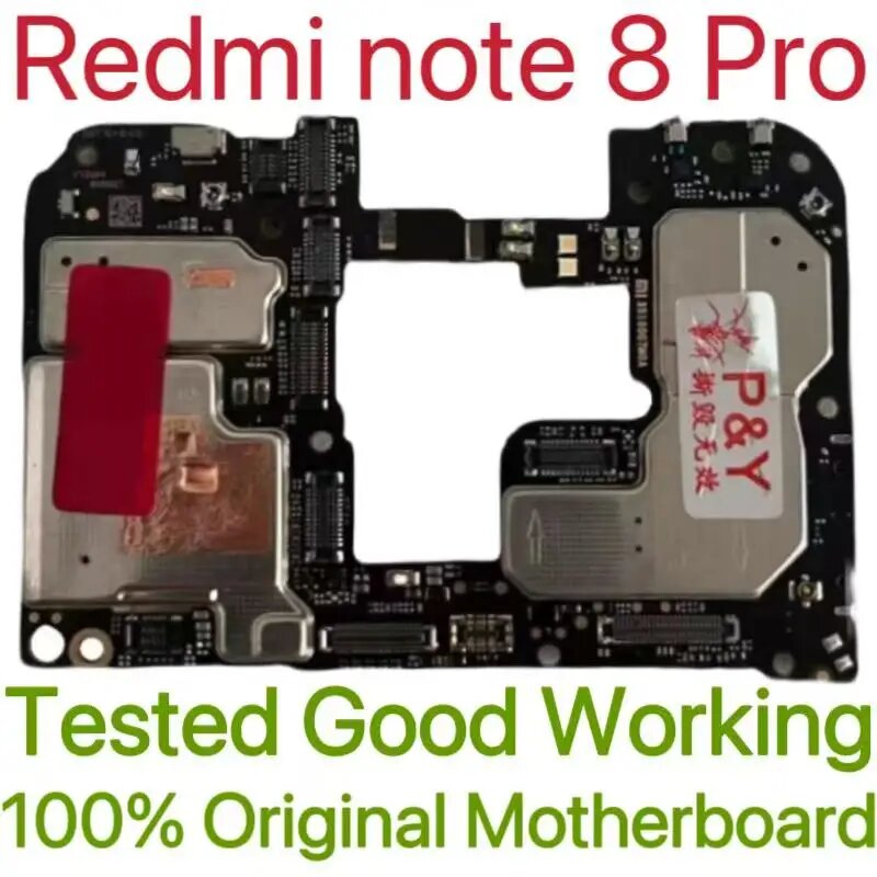 Глобальная версия, оригинальная разблокированная материнская плата для Redmi note 8 Pro, протестированная схема, основная материнская плата для Redmi note 8 Pro RAM6GB ROM128GB