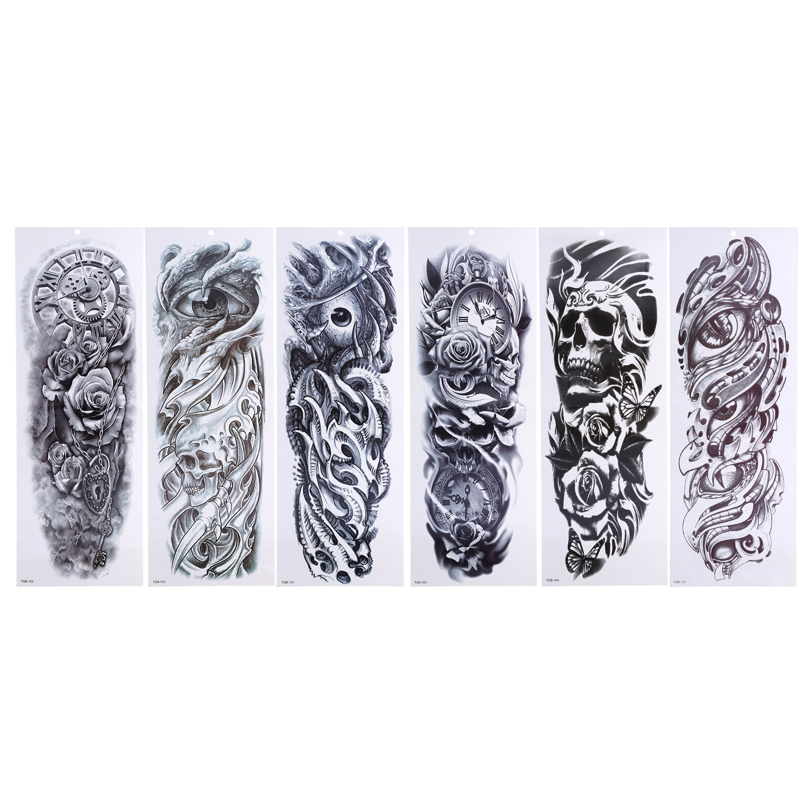 6pcs Полная наклейка татуировки