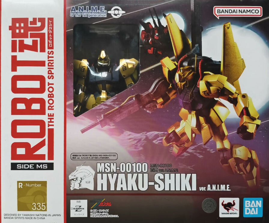 Фигурка Bandai HG THE ROBOT SPIRITS 1/144 MSN-00100 HYAKU-SHIKI Ver.A.N.I.M.E. MOBILE SUIT, модель сборки.