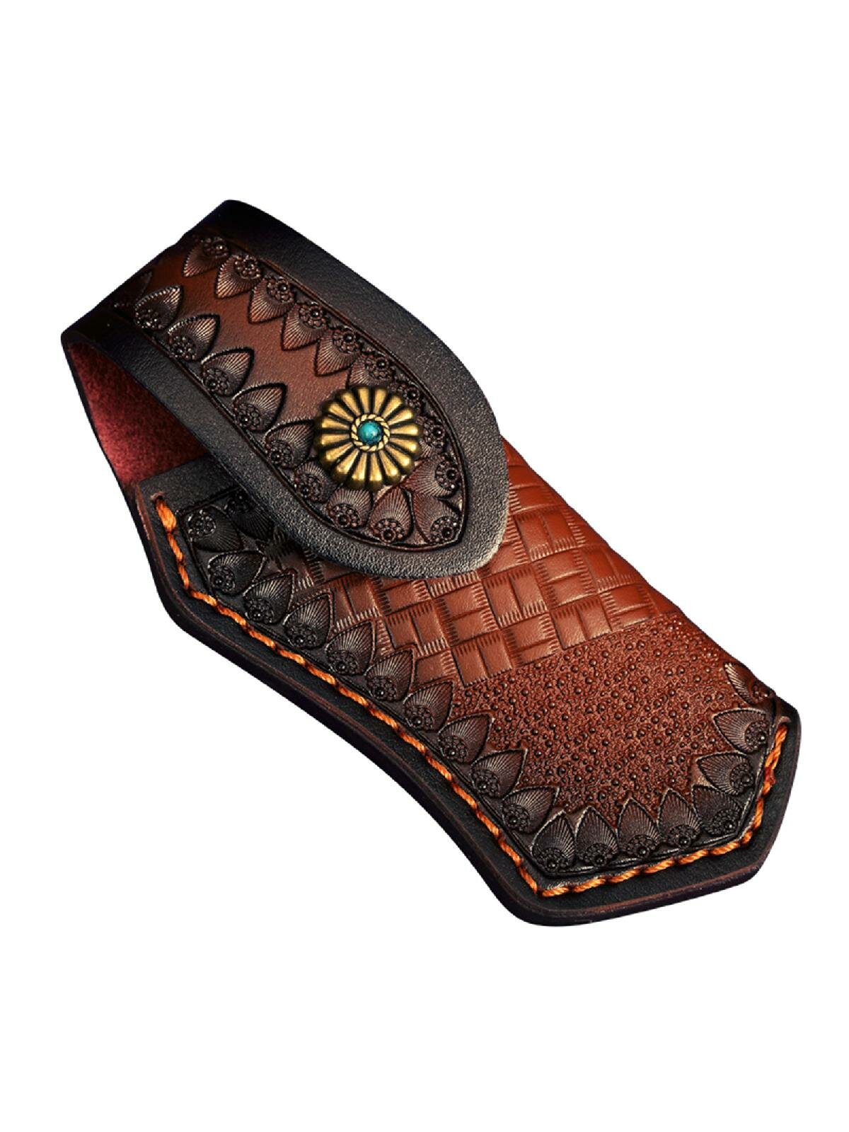 Кожаные ножны, складные чехлы для ножей, кожаные кобуры для ножей, складные ножны для ножей, отлично подходят для кемпинга и активного отдыха на природе.