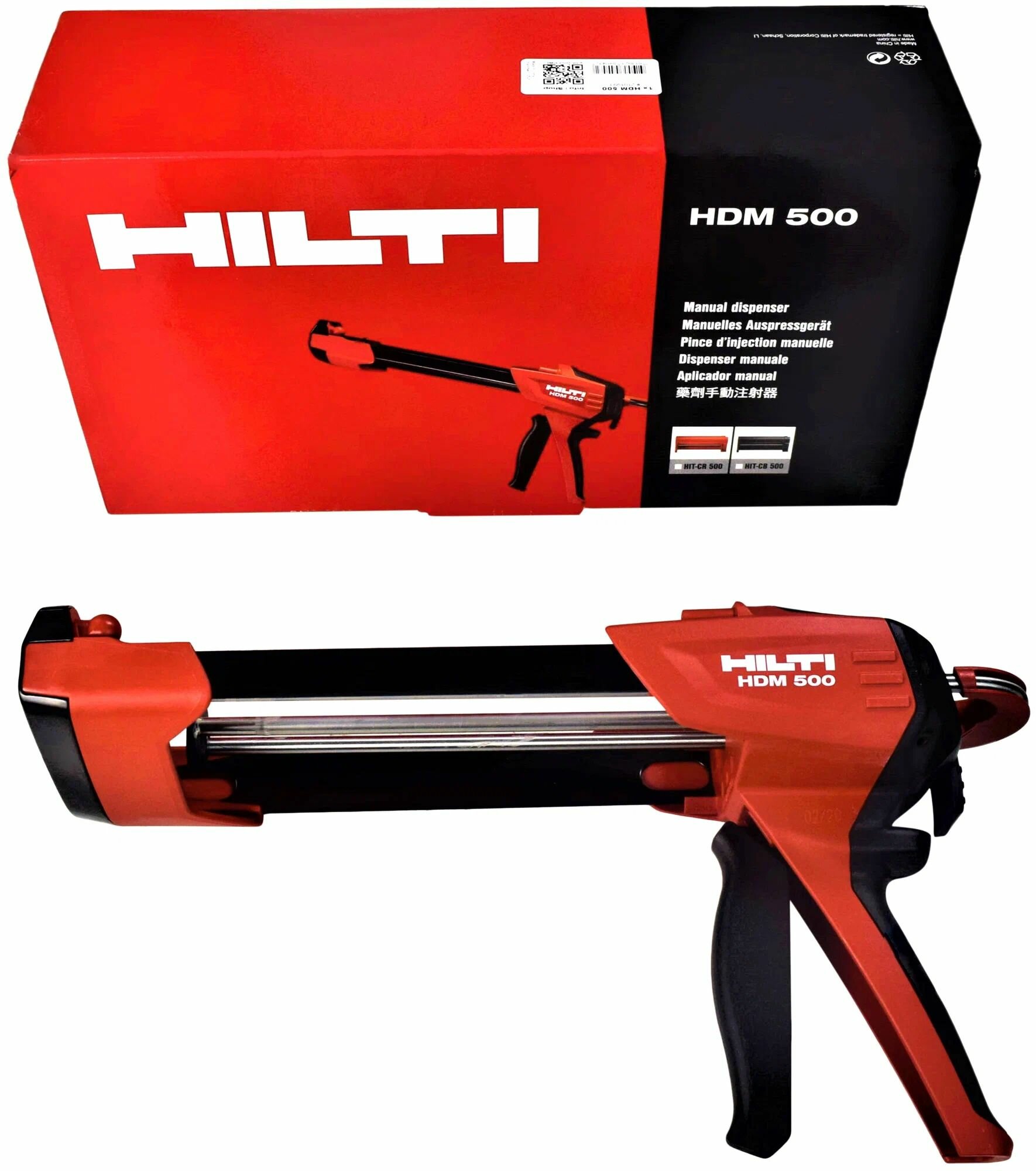HILTI Пистолет (дозатор) для химического анкера с 3 картриджами