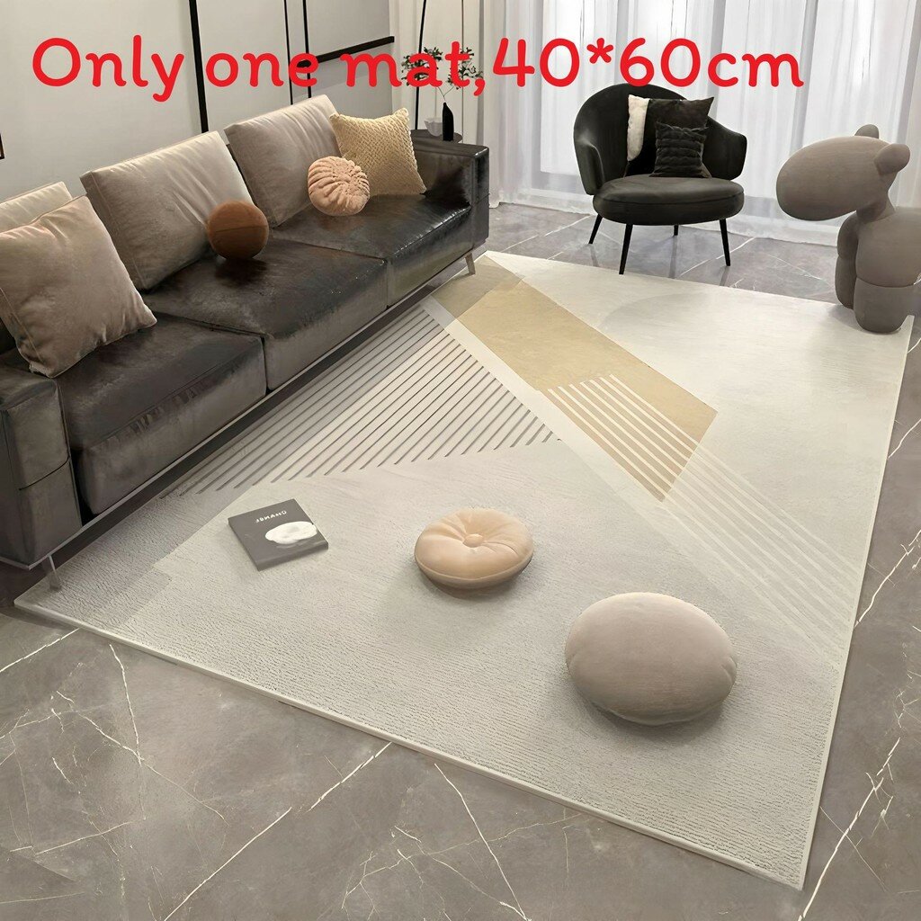 Модный полосатый складной плюшевый коврик для пола в столовой и кухне стиль д