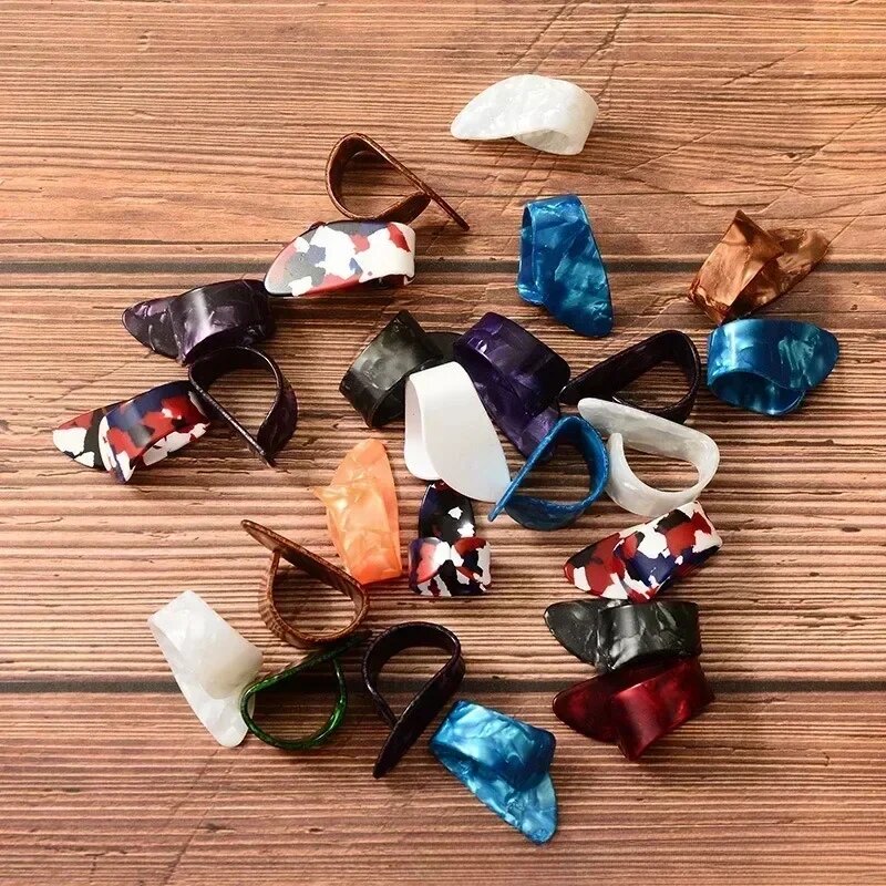 Набор из 10 медиаторов для большого пальца разных цветов index finger