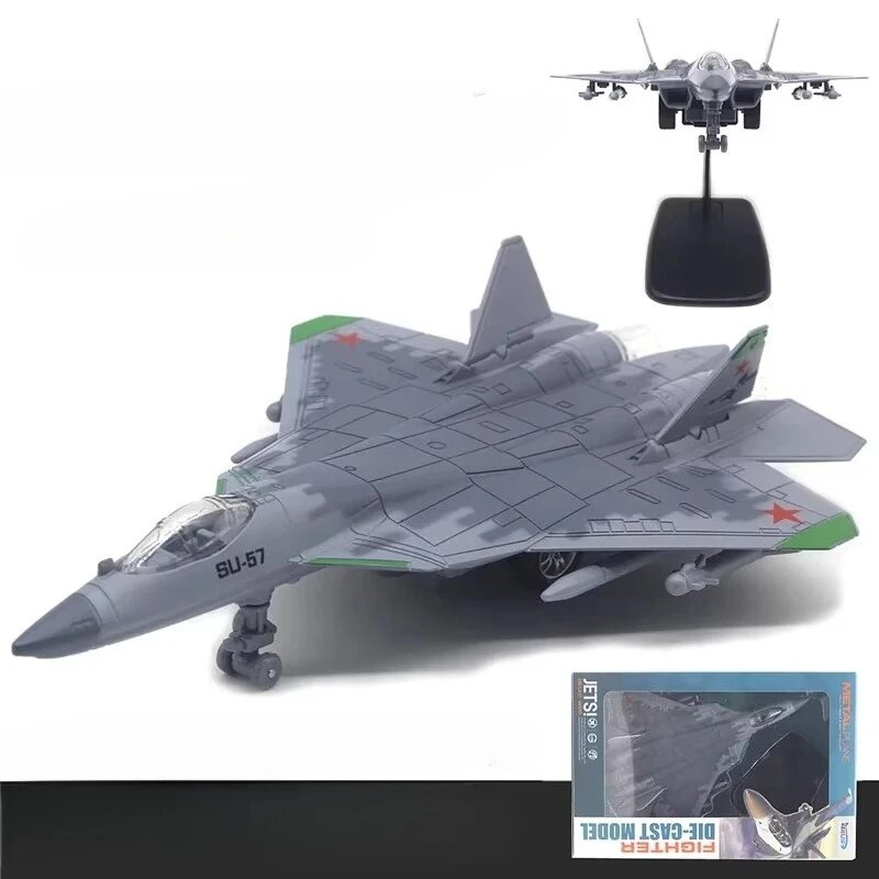Модель самолета Су-57 Welly, серый