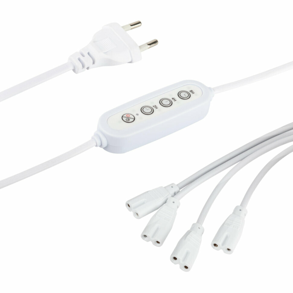 Разветвитель для светильников ЭРА 4х IEC C7 2pin+timer на 4 т. с тайм. 2 м, 2373594
