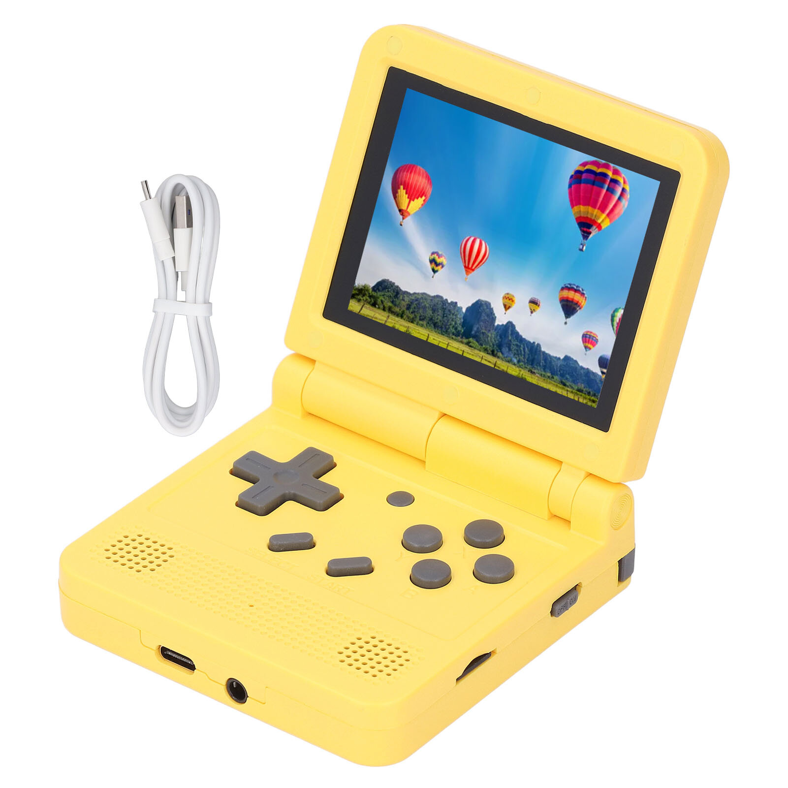 Flip Handheld Game Console 2 Регулируемый угол 3 -дюймовый экран 3 -дюймовый экран 15 Поддержка эмулятора Портуальная ретро -игровые консоли 16G Card (включен)