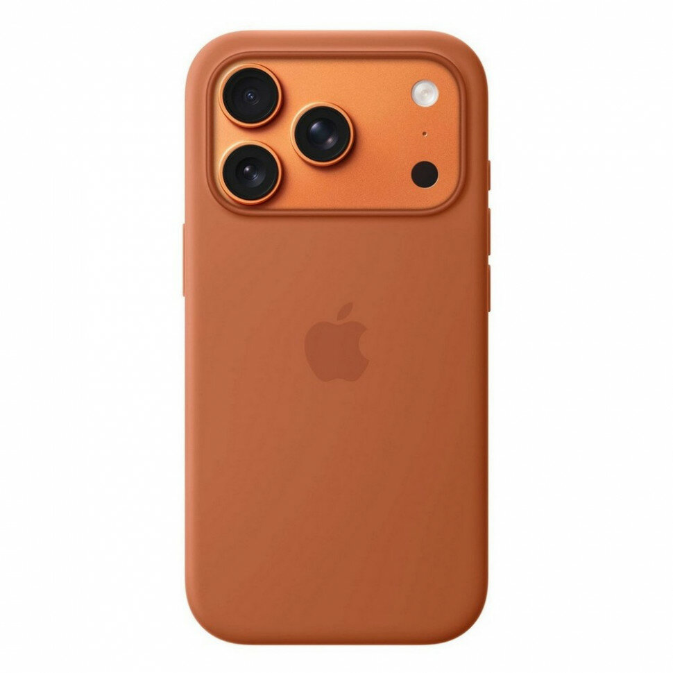 Чехол Apple Silicone Case для iPhone 17 Pro с MagSafe (MGFJ4) Terra Cotta