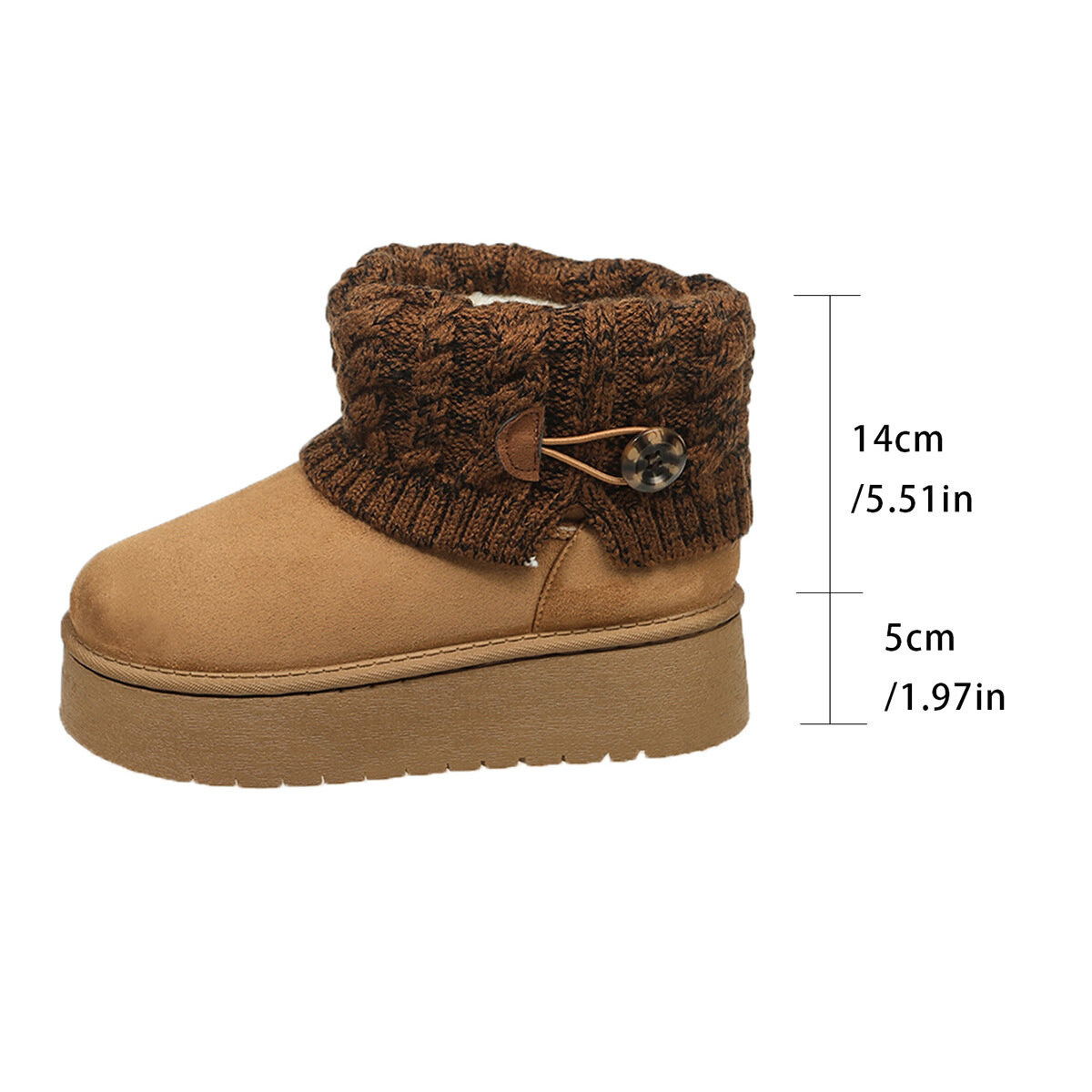 Женские шерстяные зимние ботинки 2025 года, хлопковые ботинки средней длины с пряжкой и бархатом, короткие женские ботинки