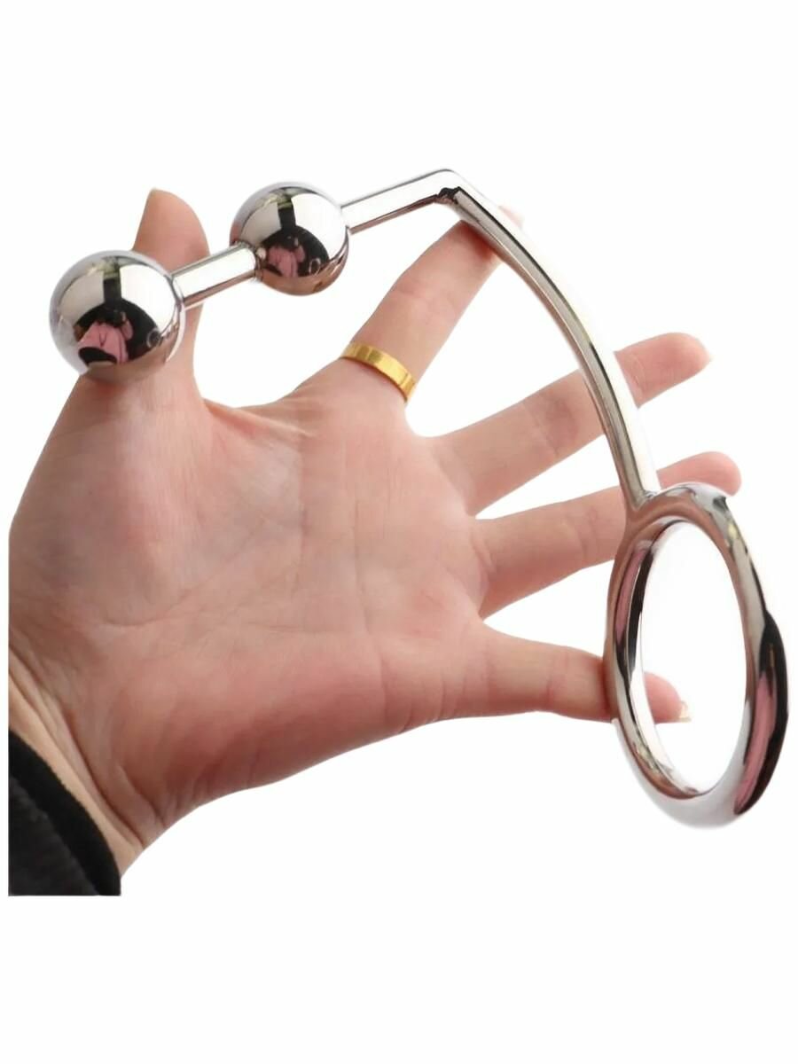 Анальный крюк, серебристый