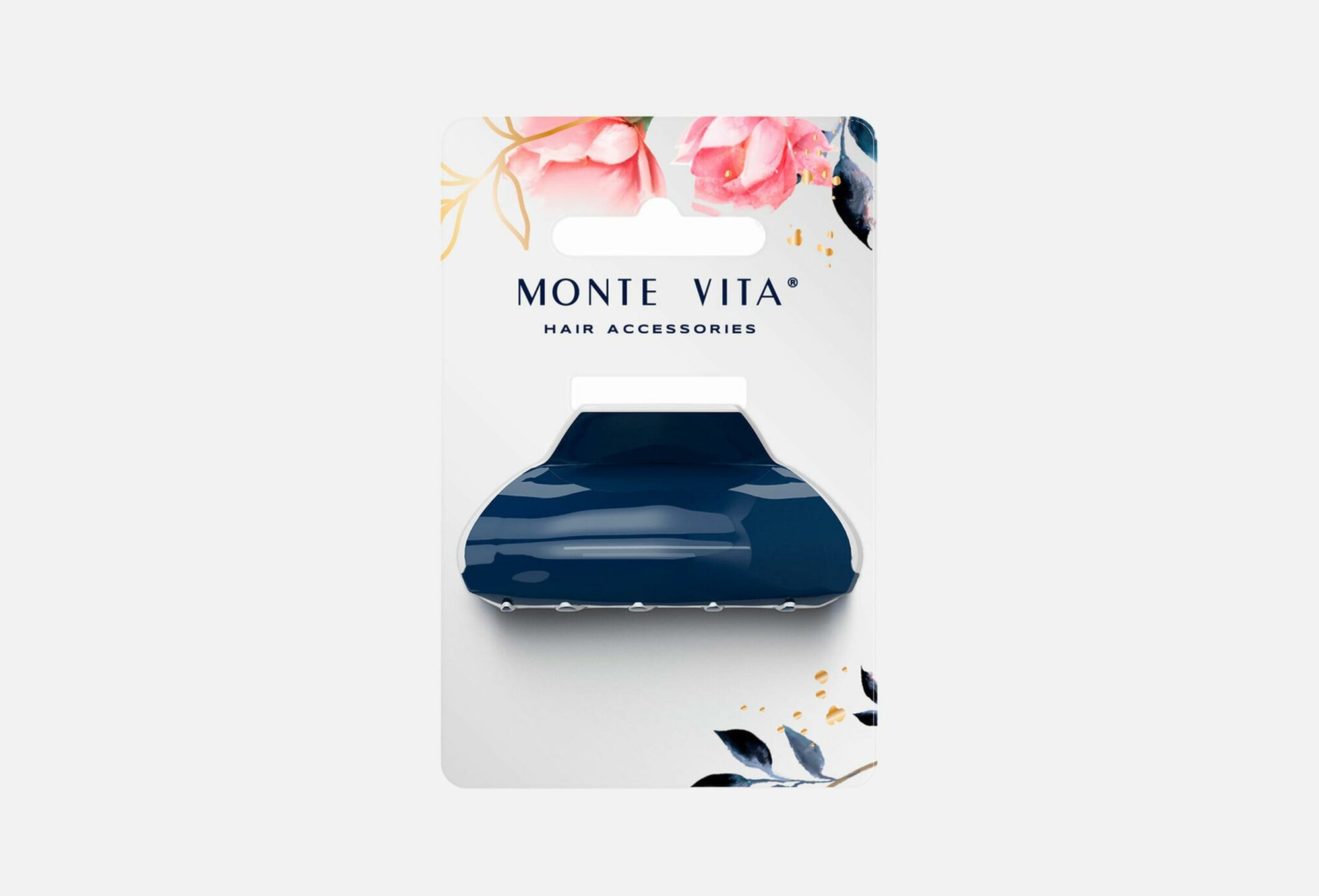 Краб для волос MONTE VITA тёмно-синий Тёмно-синий