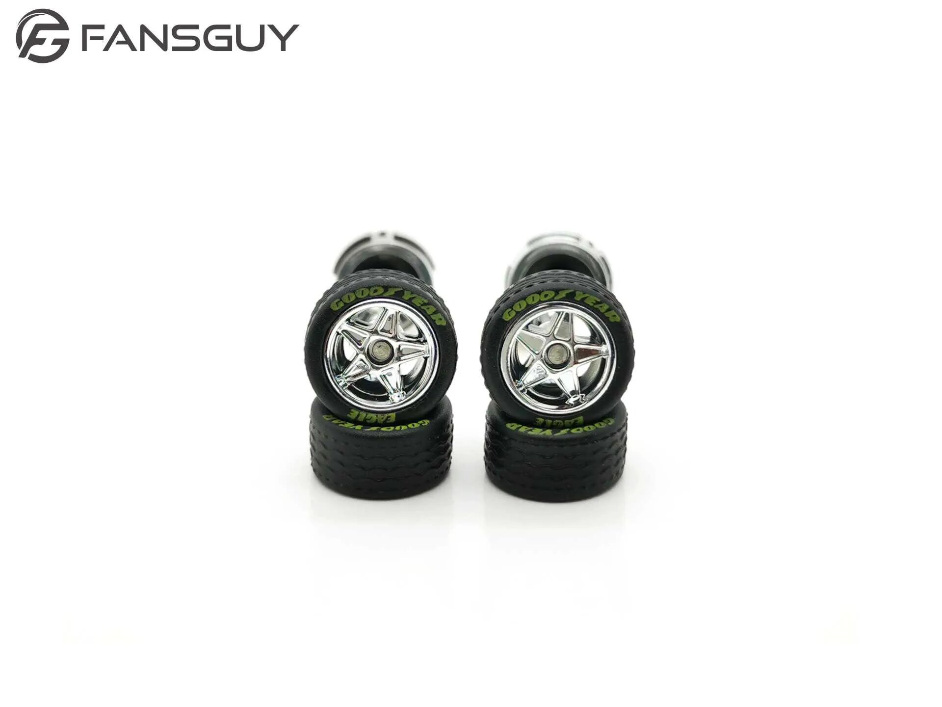 FANSGUY колеса 1/64 золотистые/серебристые для моделей SSC-CG Silvering 1