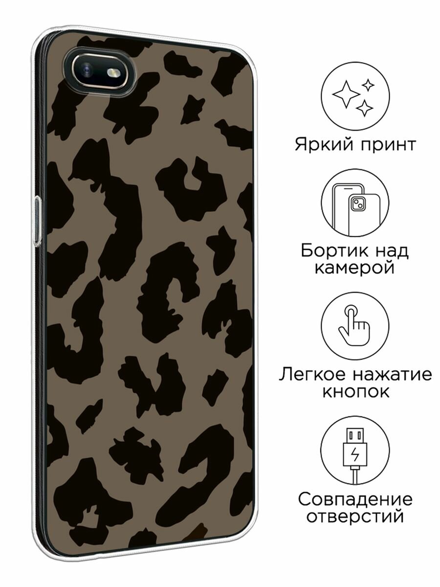 Чехол на Oppo A1k / Оппо А1к с принтом "Леопардовые пятна паттерн 1" — фото 1