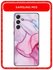 Чехол на Samsung Galaxy M55 / Самсунг M55 с принтом "Розовые мраморные разводы"