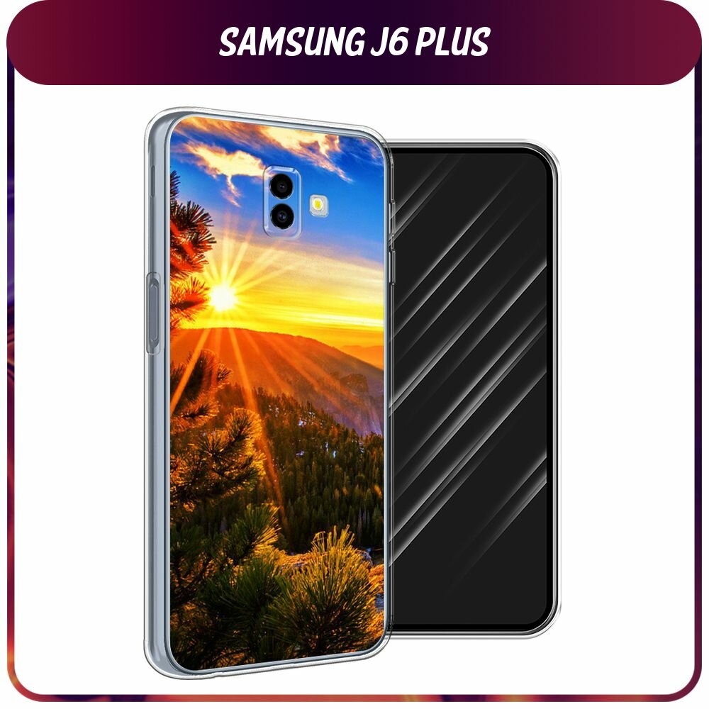 Чехол на Samsung Galaxy J6 + / Самсунг Галакси J6 Плюс 2018 с принтом Восход 4