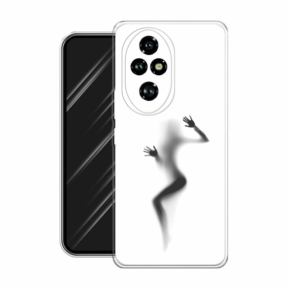 Чехол на Honor 200 Pro / Хонор 200 Про с принтом "Девушка в душе" — фото 1