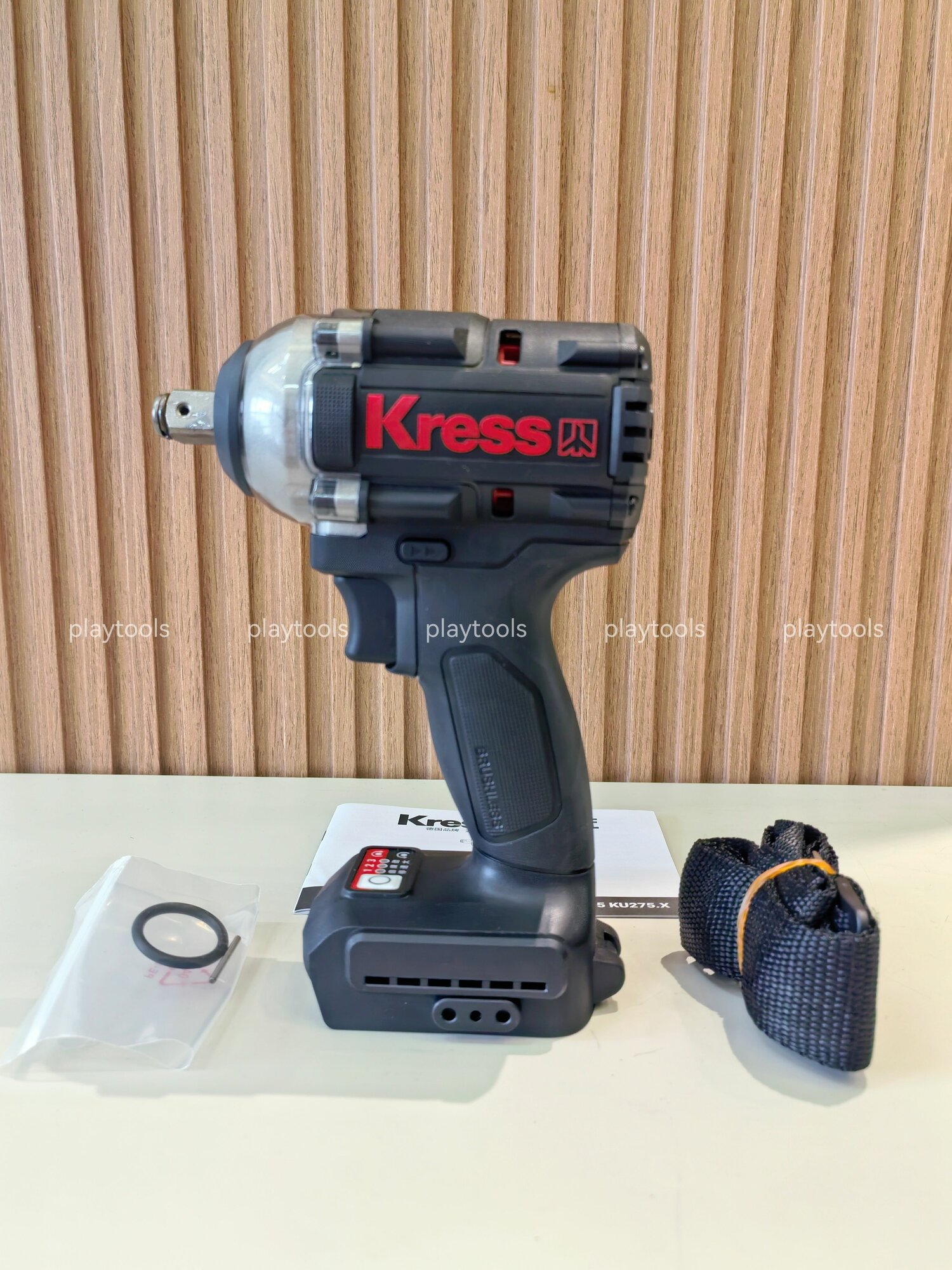 KRESS KU275 Бесщёточный электрический ударный гайковёрт 680 Нм, высокая мощность, для авторемонта, без АКБ и ЗУ