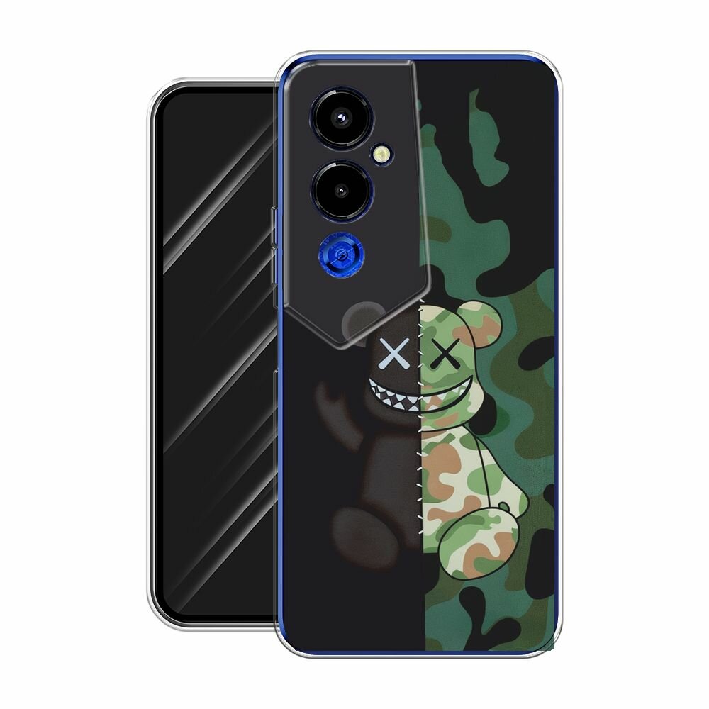 Чехол на Tecno Pova 4 pro / Техно Пова 4 Про с принтом "KAWS 23 февраля 1" — фото 1
