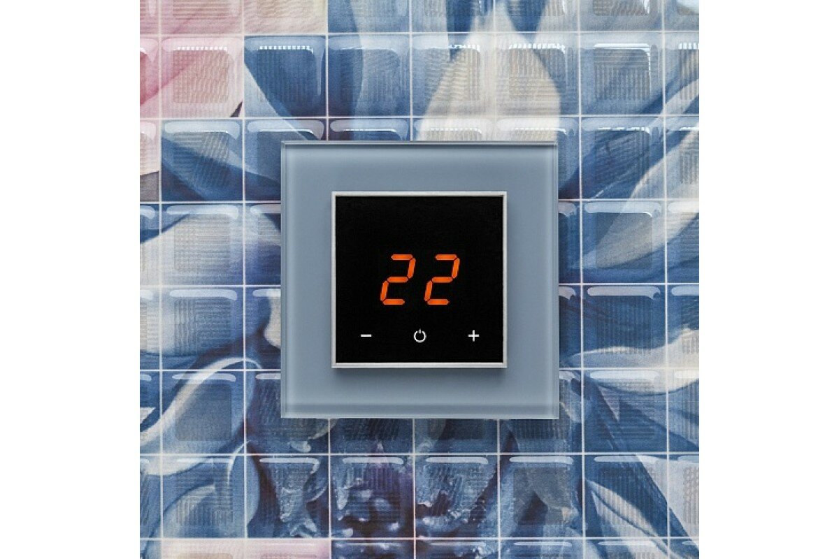 Терморегулятор Aura ORTO WiFi 7000 Blue Shadow (дымчатый голубой) умный дом Tuya