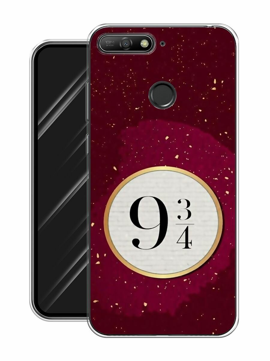 Чехол на Honor 7C/7A Pro/Huawei Y6 Prime 2018 / Хонор 7С/7А Про/Хуавей Y6 Prime 2018 с принтом 9 и 3/4 — фото 1