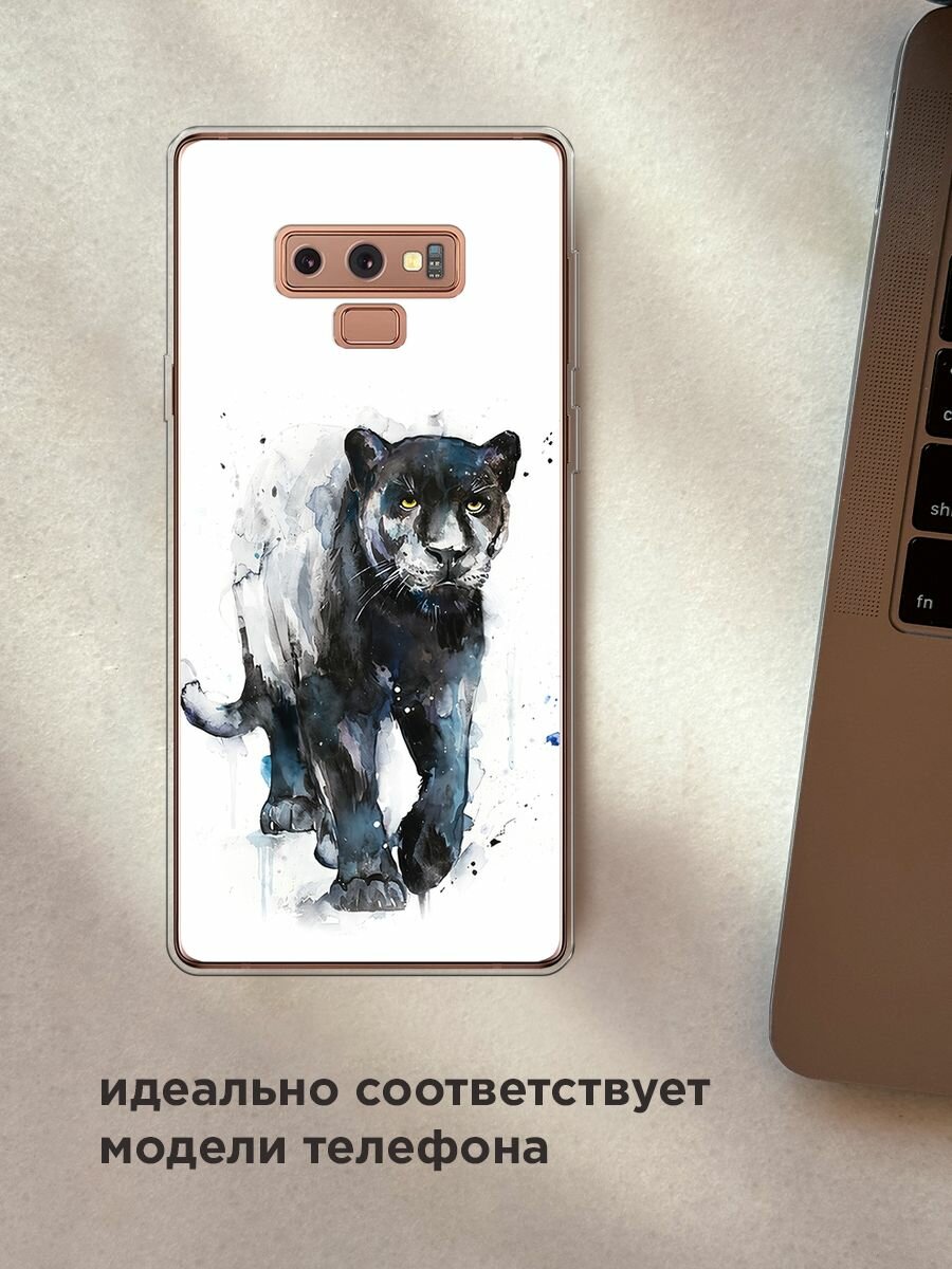 Чехол на Samsung Galaxy Note 9 / Самсунг Галакси Нот 9 с принтом "Пантера арт 3" — фото 1