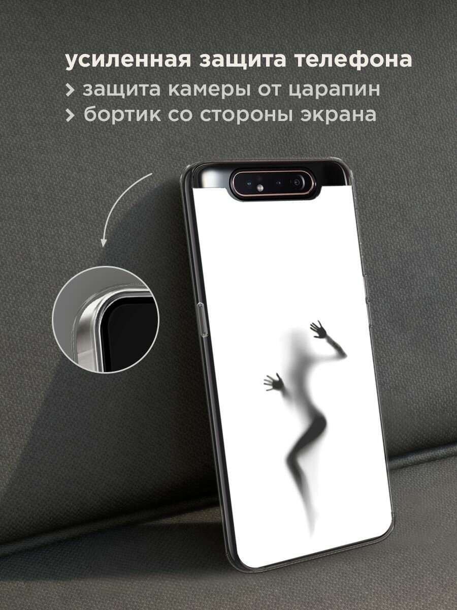 Чехол на Samsung Galaxy A80 / Самсунг Гэлакси A80 с принтом "Девушка в душе" — фото 1