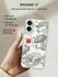 Чехол на Apple iPhone 17 / Айфон 17 с принтом "Драконы и Солнце", прозрачный