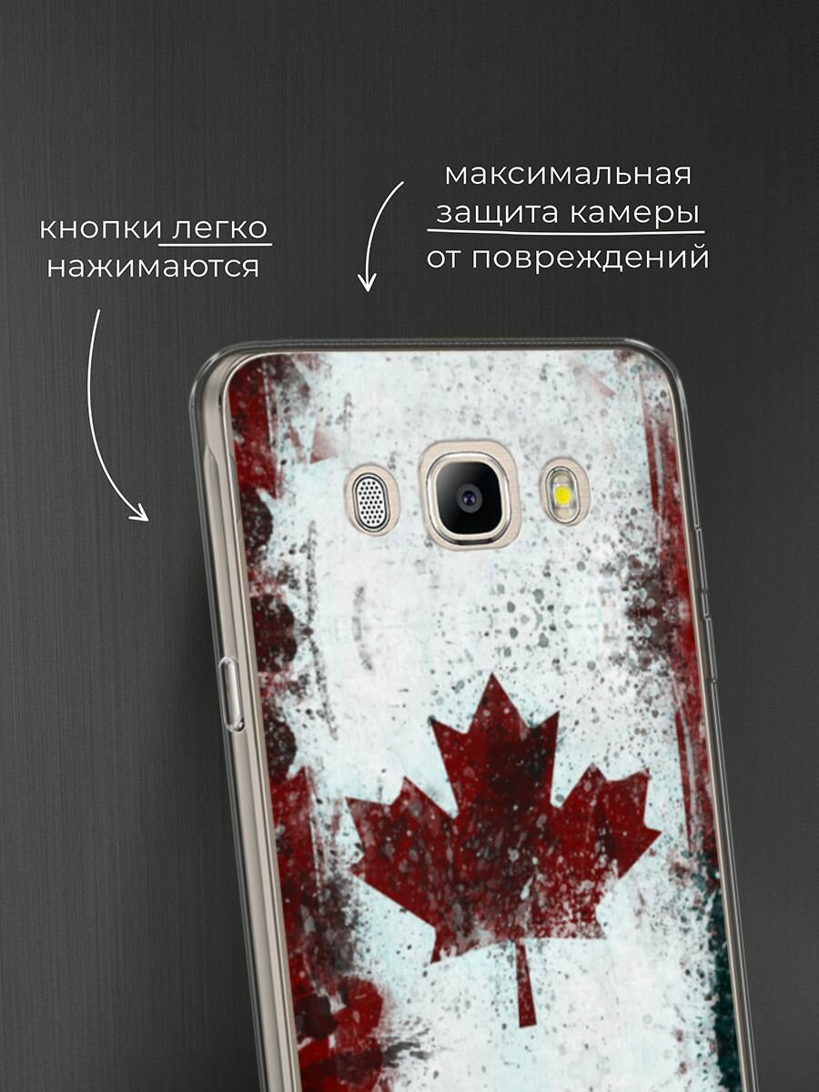 Чехол на Samsung Galaxy J5 2016 / Самсунг Галакси Джей 5 2016 с принтом "Канада" — фото 1